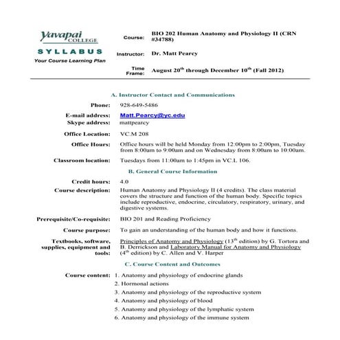 Bio 202 course_syllabus_f11_m-w | PDF