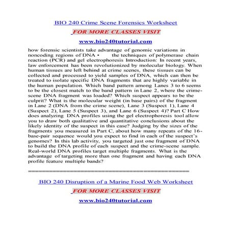 BIO 240 TUTORIAL Education Planning--bio240tutorial.com | Genetics ...