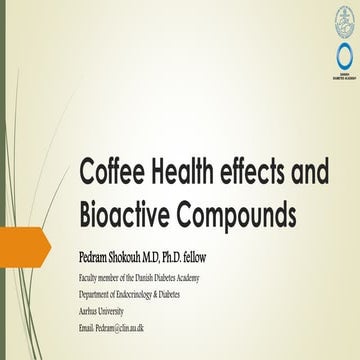 Coffee Health Effects and Bioactive compounds | PDF