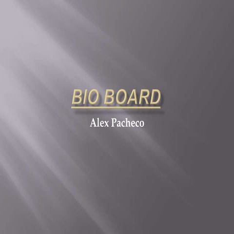 Bio Alex Pacheco 1 | PPTX