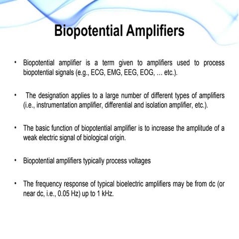 bioamplifiers.pptdbbdjdjsnndndndndmdmdmmdd | PPT