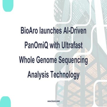 BioAro launches AI-Driven PanOmiQ with Ultrafast Whole Genome ...