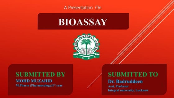 Bioassay | PPTX