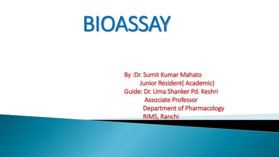 Bioassay | PPTX