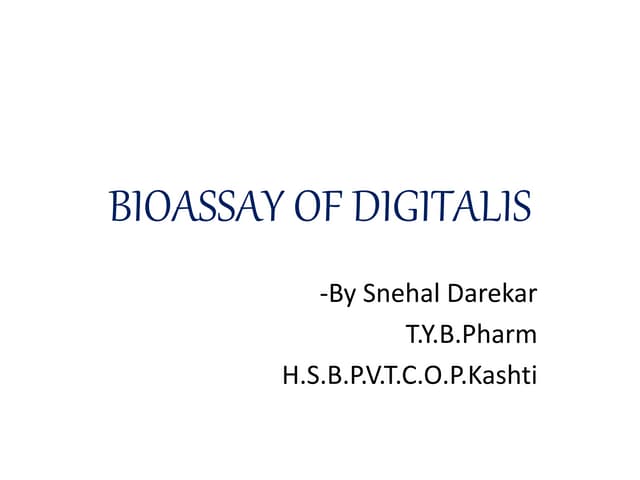 Oxytocin bioassay | PPTX