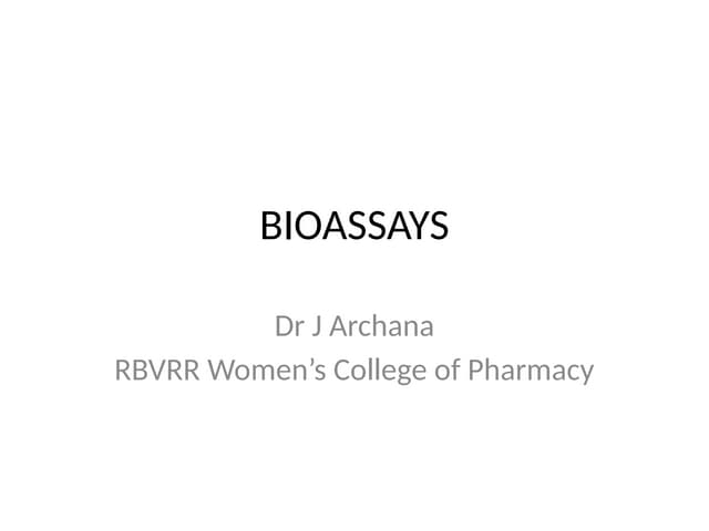 Bioassay | PPTX