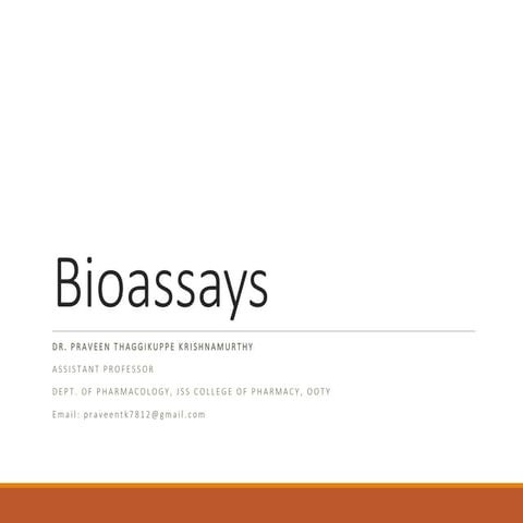 Bioassay: Definition, Classification, Principle, Methods, and ...