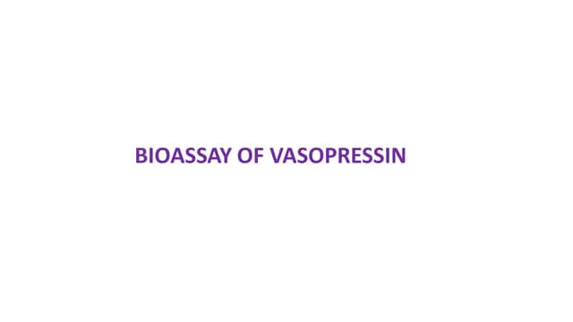 Bio assays of insulin | PPTX