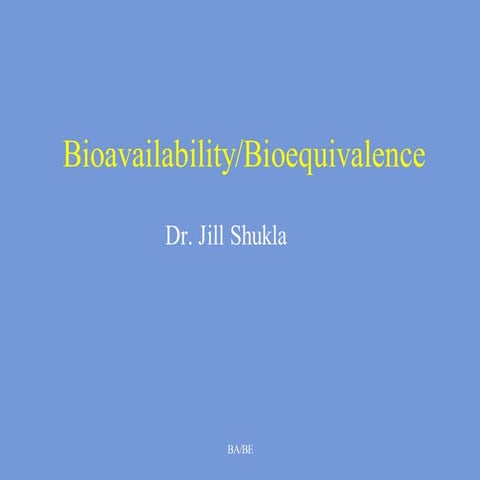 _Bioavailability .pdf | Pharmaceutical Industry | Industries