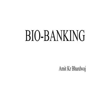 Bio banking | PPTX