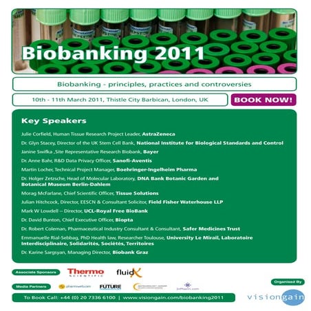 Biobanking 2011 | PDF