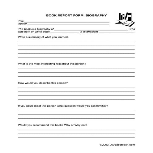 Biography Information Sheet | PDF