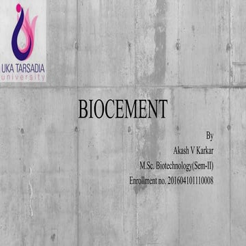 Biocement | PPTX