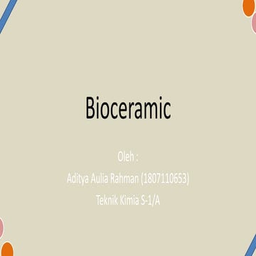 Bioceramic | PPTX