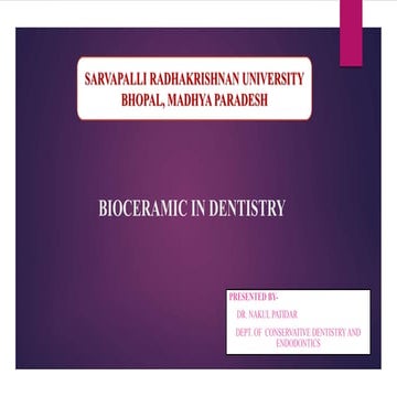 Bioceramic in dentistry ( Endodontics) | PPTX | Dental Health ...