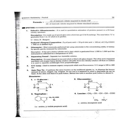 Biochem spotters | PDF