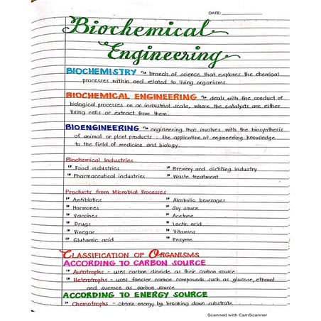 Biochemical Engineering Reviewer - Chem Eng | PDF