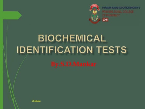 Biochemical test | PDF