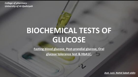 Blood glucose monitoring | PPT