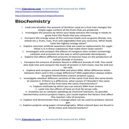 Biochemistry | PDF | Genetics | Science