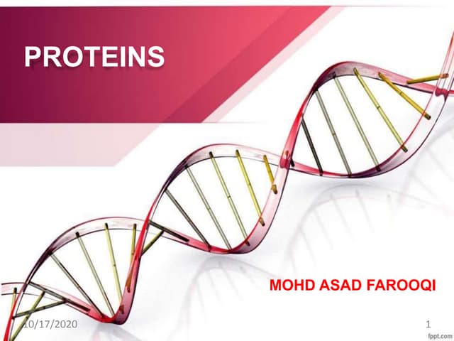 Proteins | PPTX
