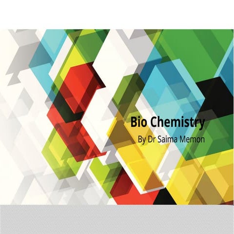 Bio Chemistry lec ........................... | PPT