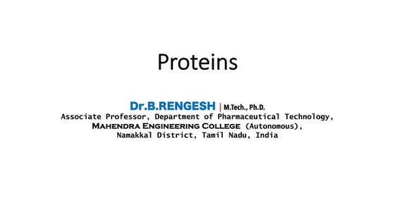 Proteins | PPT