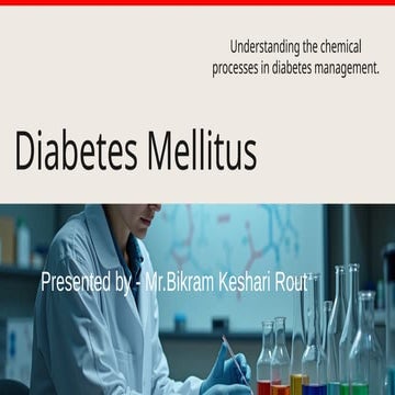 Biochemistry of Diabetes Mellitus for Nursing students | PPT