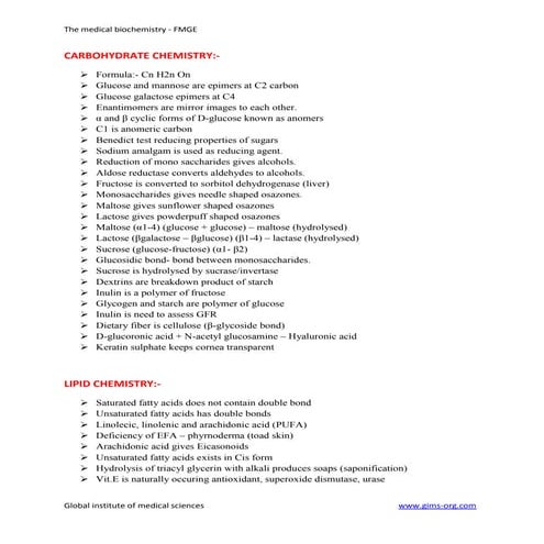 Biochemistry high yield part 1 | PDF