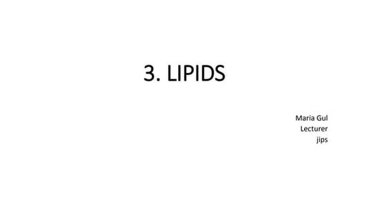 Qualitative and quantitative tests for lipids | PPTX | Chemistry | Science