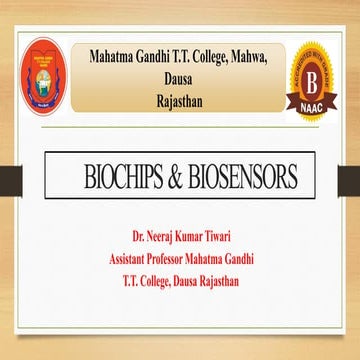 Biochips & biosensors Dr.Neeraj Kumar Tiwari.pdf