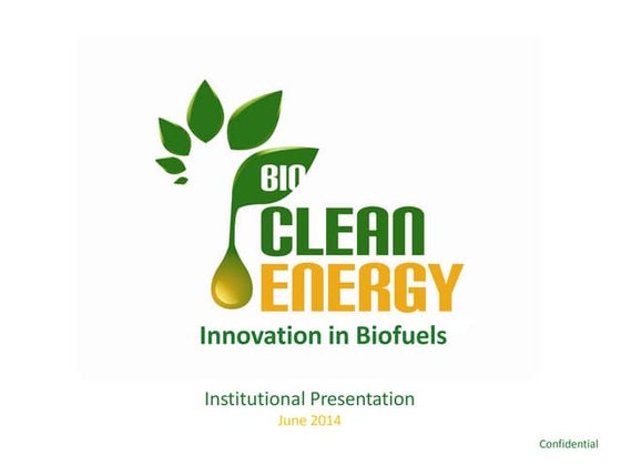 Bio Clean Energy | PDF | Power and Energy Industry | Industries