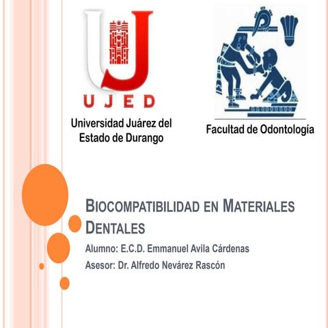 Biocompatibilidad en materiales | PPTX