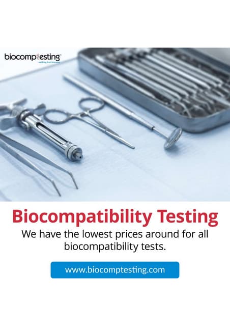 Biocompatibility Testing For Patient Safety.pdf | Biotech and ...