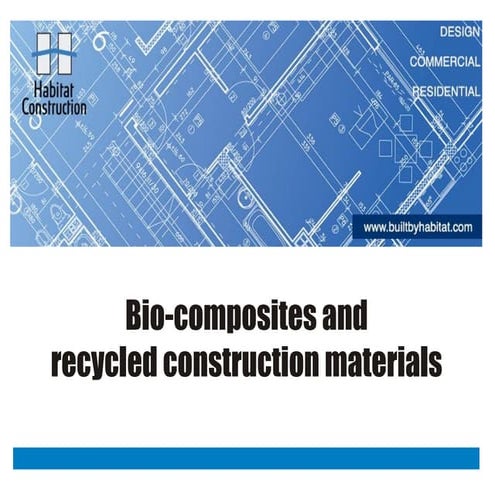 Construction Bio and recycled materials | PDF