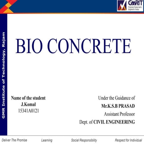 BIO CONCRETE | PPTX