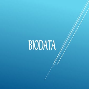 Biodata | PPT