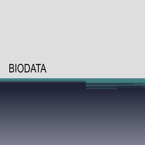 Biodata | PPTX