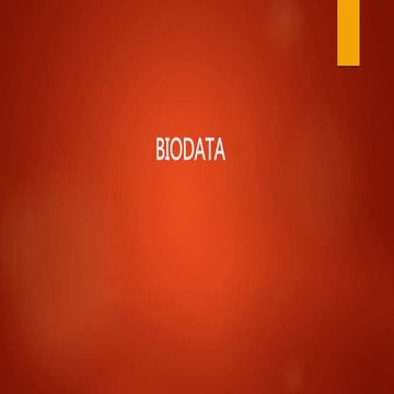 Biodata | PPT