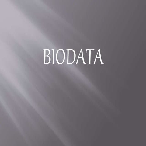 Biodata | PPT