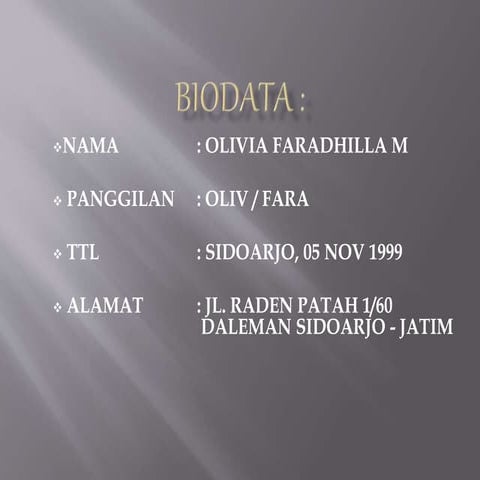 Biodata | PPTX
