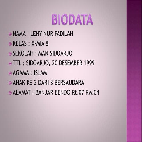 Biodata | PPTX