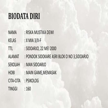 Biodata diri | PPT