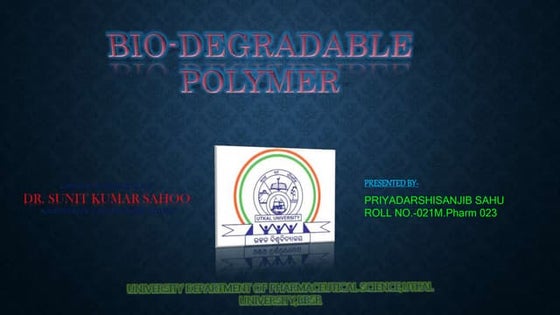 Biodegradable Polymers | PPTX