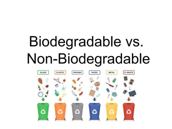 Biodegradable and Nonbiodegradable | PPTX | Science