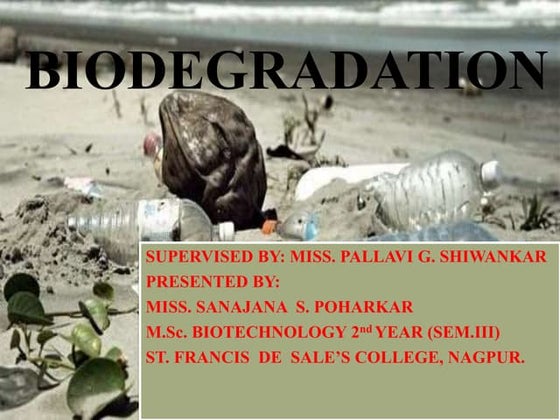 Microbial degradation of plastic | PPT