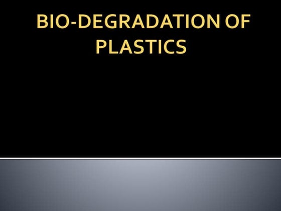 Bioplastic | PPT