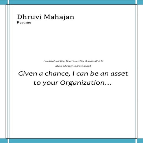 Bio dhruvi mahajan | PDF