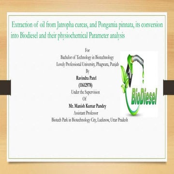 Biodiesel | PPT