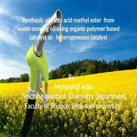 Biodiesel Pptx1123453354345533333446778999 Ppt